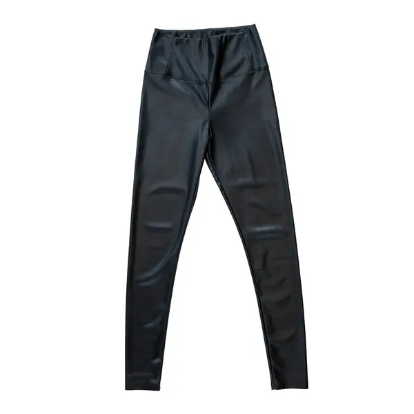 CIRCULAR PATH Vegan Leather Tall Leggings
