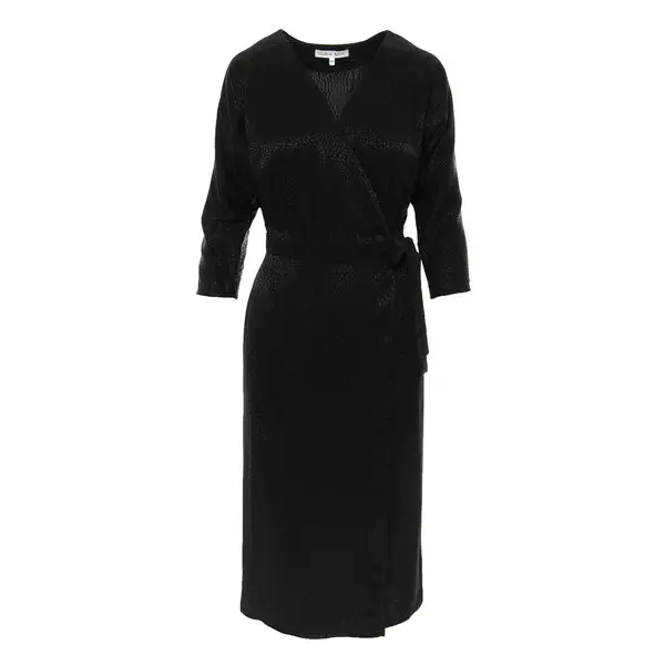 NORIA ANIS Vesper Wrapped Midi Dress
