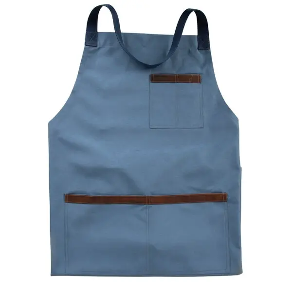 LEATHERE Durable Canvas Work Apron Steel Provence - Blue