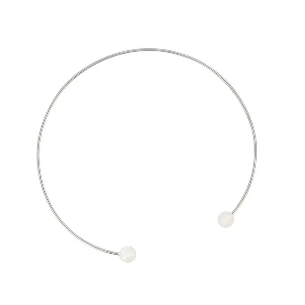 SILVER MOON Sterling Necklace With Pearl