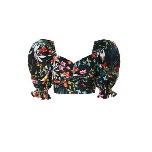 AGGI BY HALEWSKI Floral Print Top