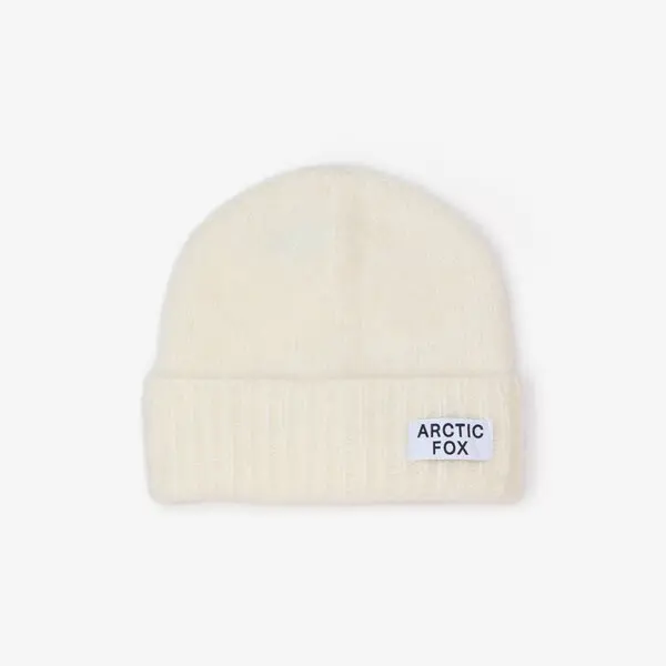 ARCTIC FOX & CO. Mohair Wool Beanie - White