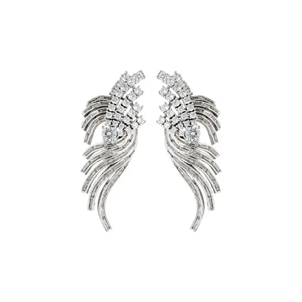 STEPHANIE BROWNE AUSTRALIA Birds Of A Feather Earrings - Silver