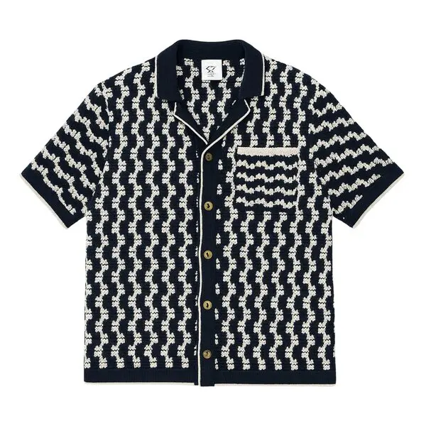 LIVE KOLIBRI Short Sleeve Crochet Shirt