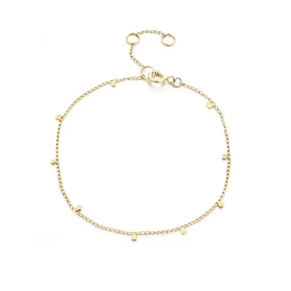 LA KAISER Solid Disc Shimmer Bracelet - Gold