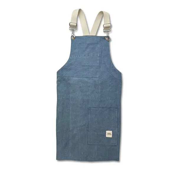 PARK + COOP Upcycled Denim Adult Apron - Blue