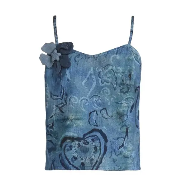 LALIPOP DESIGN Floral Appliqué Camisole Top