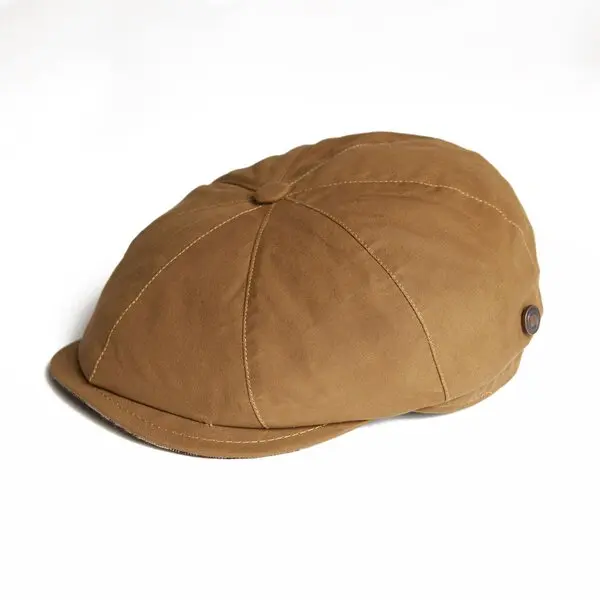 DASMARCA HATS Josh Italian Waterproof Bakerboy Cap - Brown