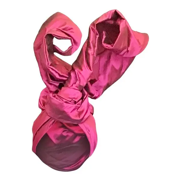ROMER MILLINERY Xl Crescent Silk Shantung Twisturban - Pink
