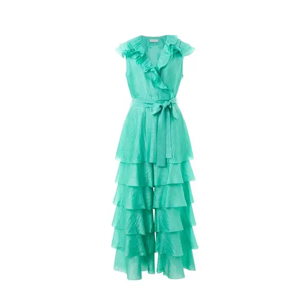 EMMA WALLACE Aventurine Jumpsuit - Green