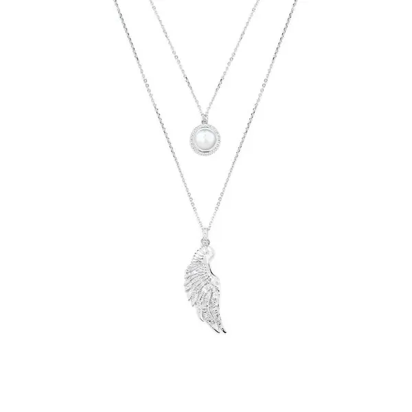 SEVEN SAINTS Archangel Gabriel Quartz Necklace - Silver