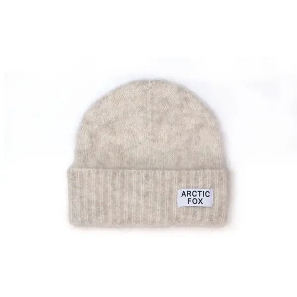ARCTIC FOX & CO. Mohair Wool Beanie - White