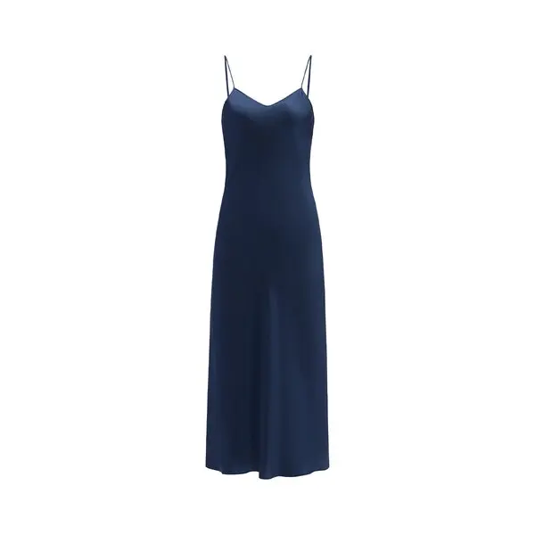 Not Just Pajama Timeless Collection Silk Slip Dress - Black