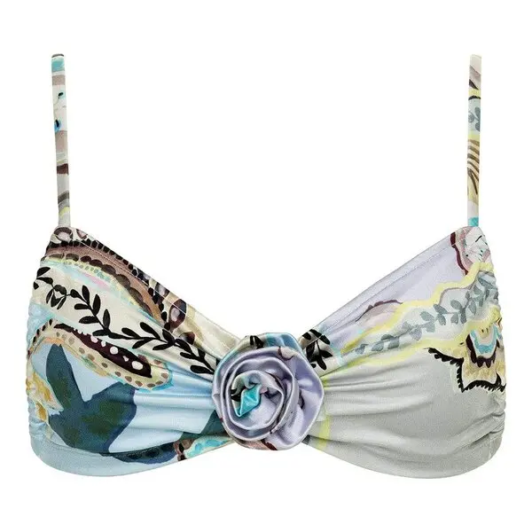 MONTCE Floral Bikini Top - Brown