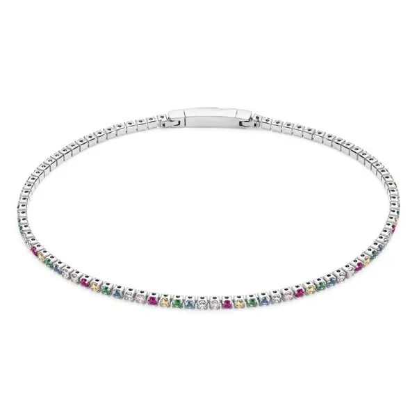 SIF JAKOBS JEWELLERY Ellera Rainbow Bracelet - Silver