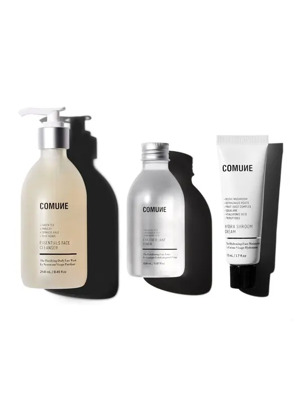 COMUNE Clear + Nourish Skincare Trio - White