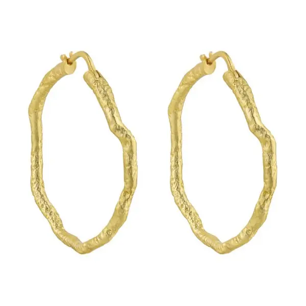 JANUS EDINBURGH Cairn Gorm Vermeil Sterling Silver Hoop Earrings - Gold