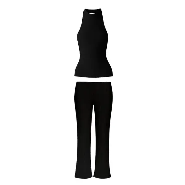 ATS THE LABEL Nora Knit Set - Black