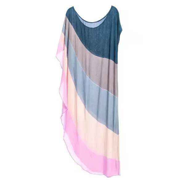 Saachi Striped Maxi Kaftan - Blue