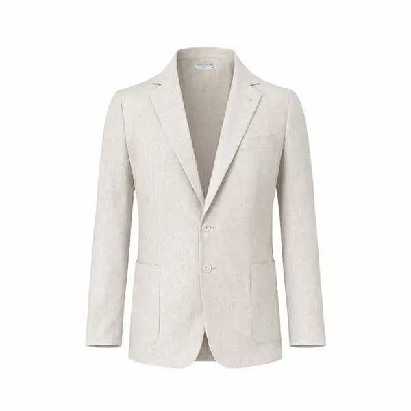 Haris Cotton Linen Blazer In Natural Color