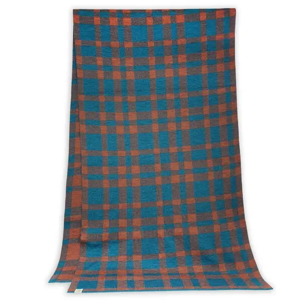 OTTO & SPIKE Blue / Yellow Scarves Grandmama Peacock Blue - Blue/yellow