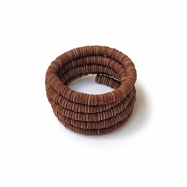 WAIWAI Continuous Coil Cuff Bracelet - Brown