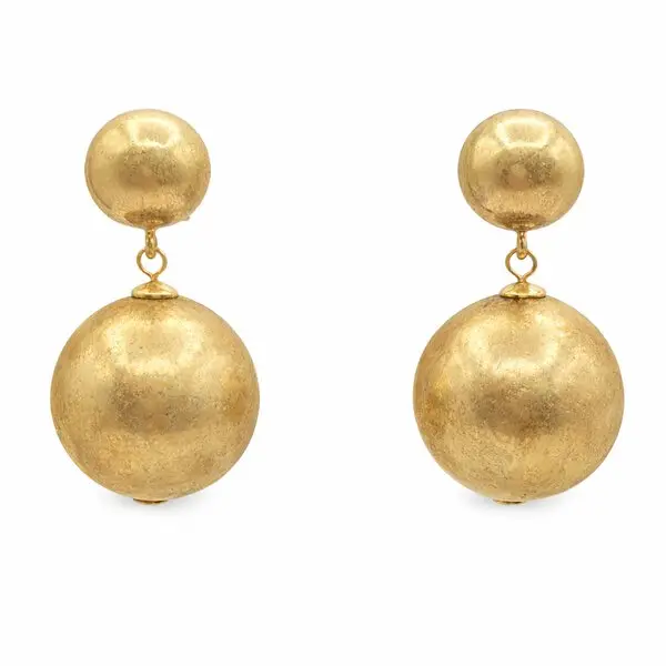 MICHAEL NASH JEWELRY Marylynn Ball Drop Earrings - Gold