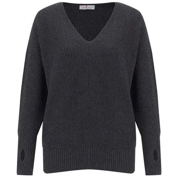 PERALUNA Cashmere Blend V-neck Pullover