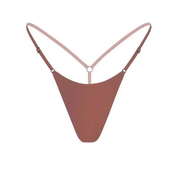 MONIQUE MORIN LINGERIE Caress Micro-g String - Brown