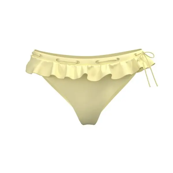 BLACKBOUGH SWIM Debi Ruffled Cheeky Bikini Bottoms - Yellow