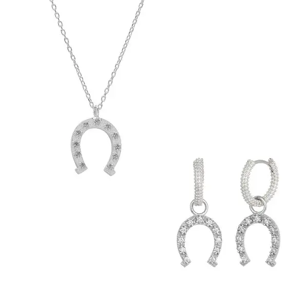 SPERO LONDON Sterling Horseshoe Jewelry Set - Silver