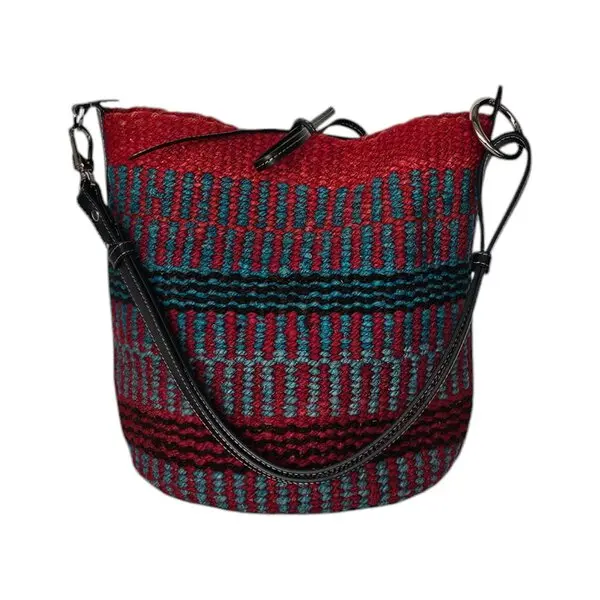 SHAMUK Wool And Leather Shoulder Bag