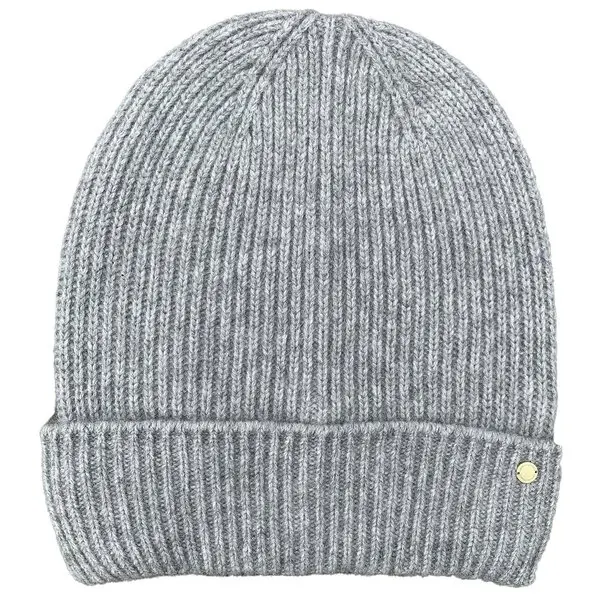 TIRILLM Holly Rib Knitted Cashmere Beanie - Grey
