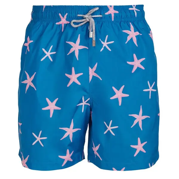 ROBERT & SON BEACHWEAR LTD Starfish Print Swim Shorts - Blue