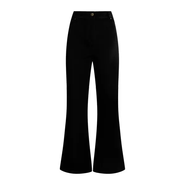 WHY MARY High Waisted Velvet Corduroy Flare Pants