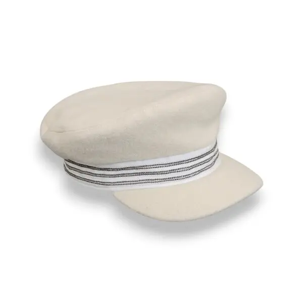 MISTER MILLER - MASTER HATTER Skipper's Whip Sailor Cap - White