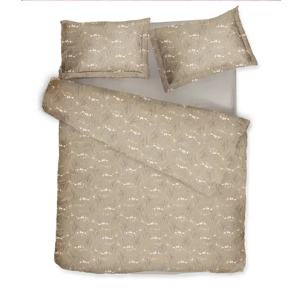 DECOFLUX HOME Sateen Bed Linen Set Dreamy Khaki - Green