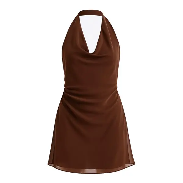 MAISON DE GALA Lara Satin Mini Dress