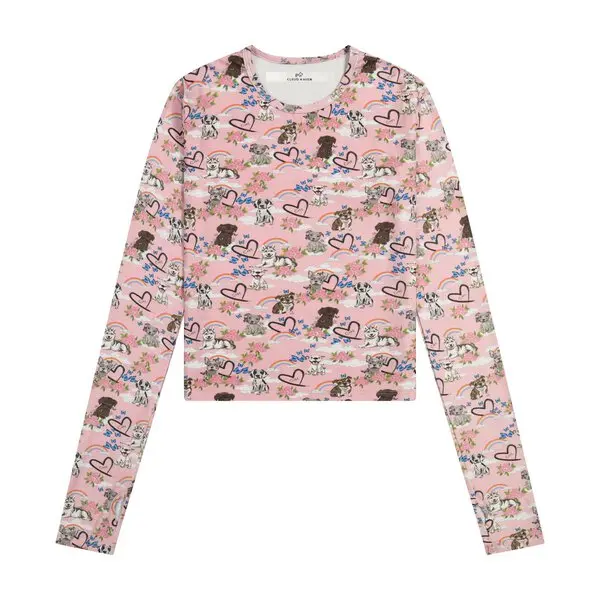CLOUD HAVEN Long Sleeve Printed T-shirt