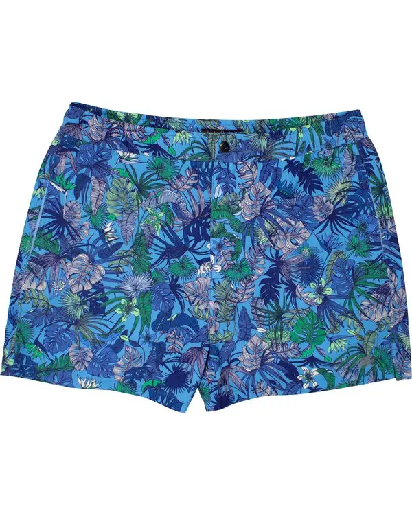 LORDS OF HARLECH Printed Swim Shorts - Blue