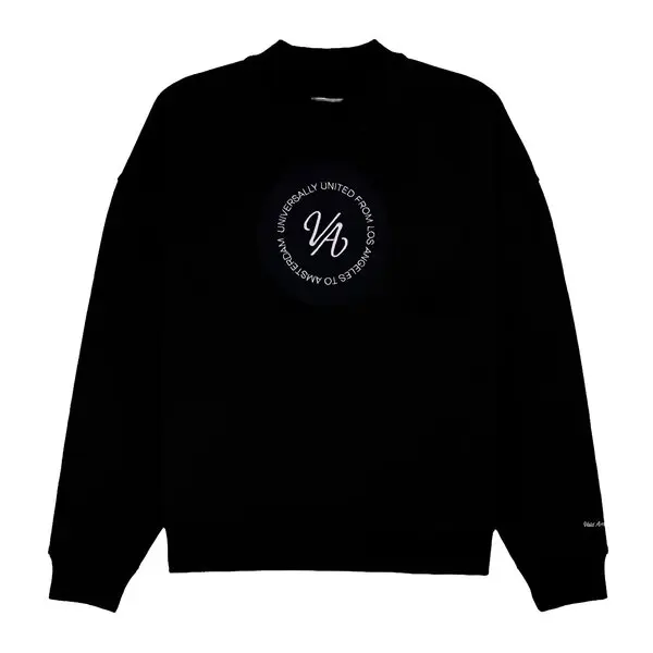 VELD Westwood Va Script Mockneck Sweatshirt - Black