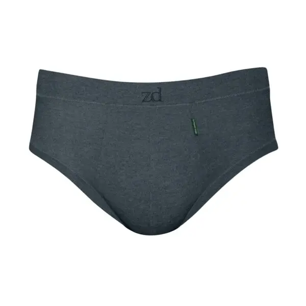 ZD ZERO DEFECTS Mini Briefs Egyptian Cotton Premium Comfort Color Graphite - Grey