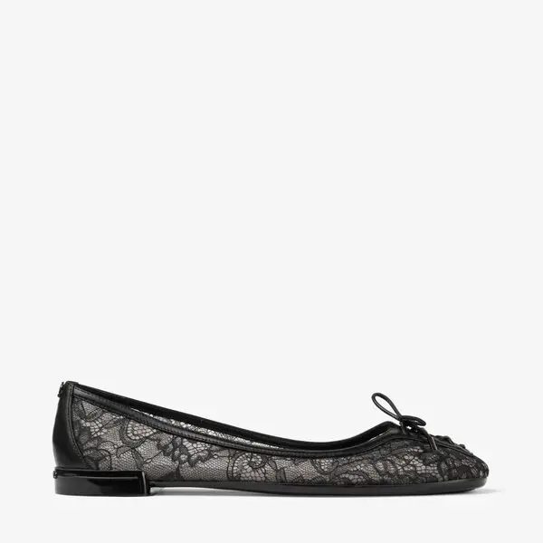 JIMMY CHOO Scarlett Lace Ballerina Flats