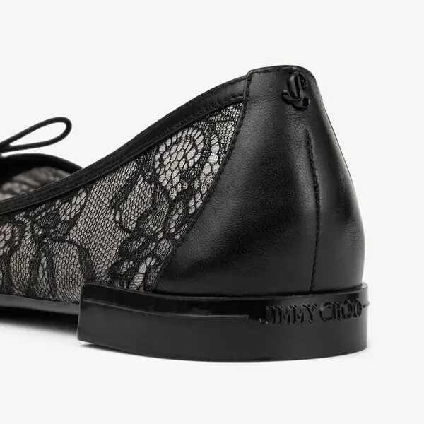 JIMMY CHOO Scarlett Lace Ballerina Flats