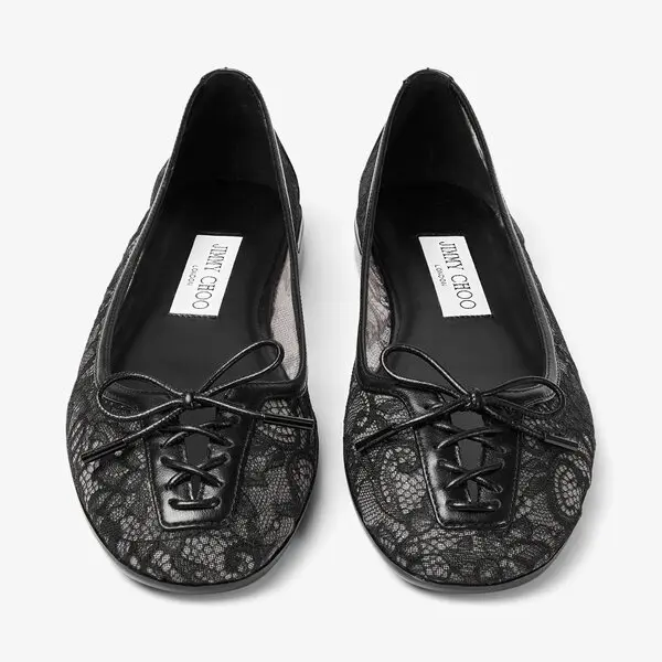 JIMMY CHOO Scarlett Lace Ballerina Flats