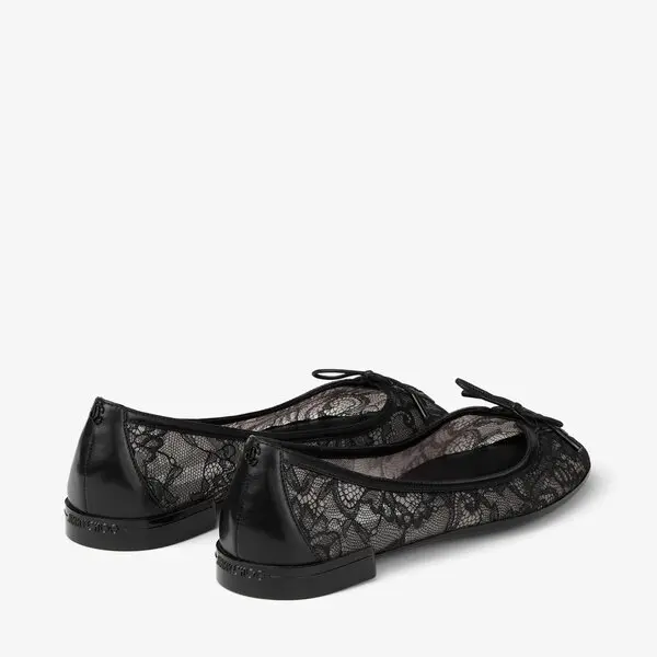 JIMMY CHOO Scarlett Lace Ballerina Flats