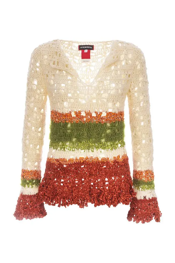 ANDREEVA Chrysanthemum Crochet Top