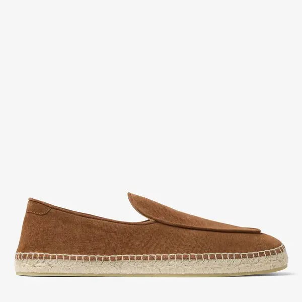 JIMMY CHOO Shenton Suede Espadrilles - Cigar