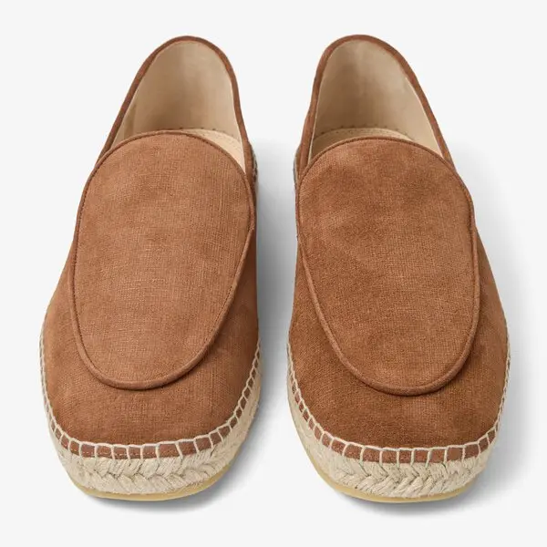 JIMMY CHOO Shenton Suede Espadrilles - Cigar