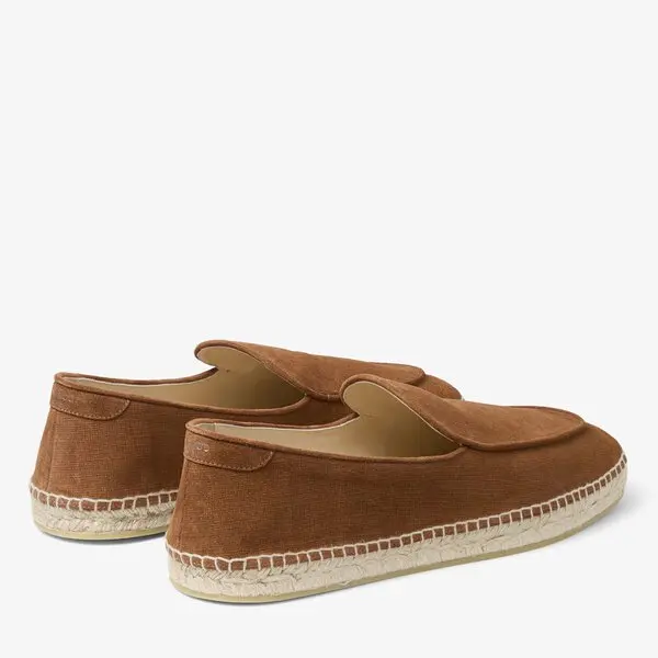 JIMMY CHOO Shenton Suede Espadrilles - Cigar